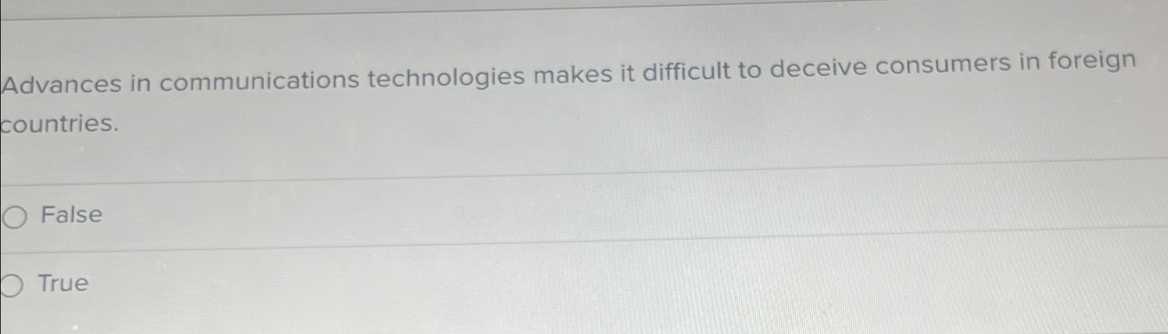 Solved Advances in communications technologies makes it | Chegg.com