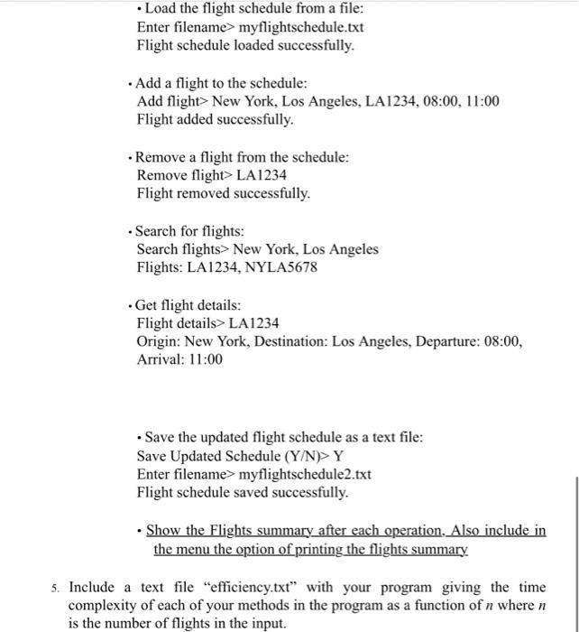 Solved Lab Project Design and implement a flight scheduling | Chegg.com