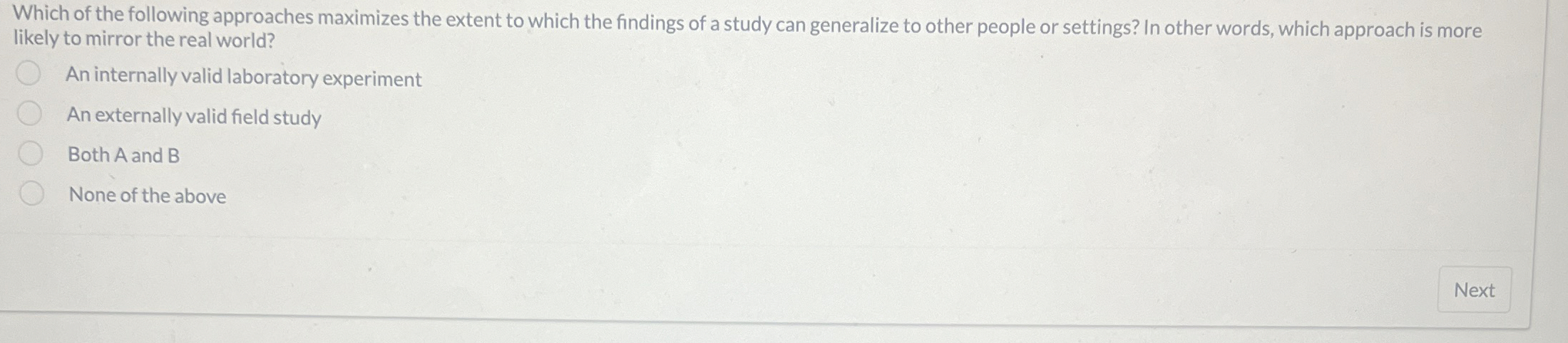 Solved Which of the following approaches maximizes the | Chegg.com