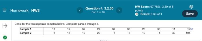 Solved a. Calculate the range, variance, standard | Chegg.com