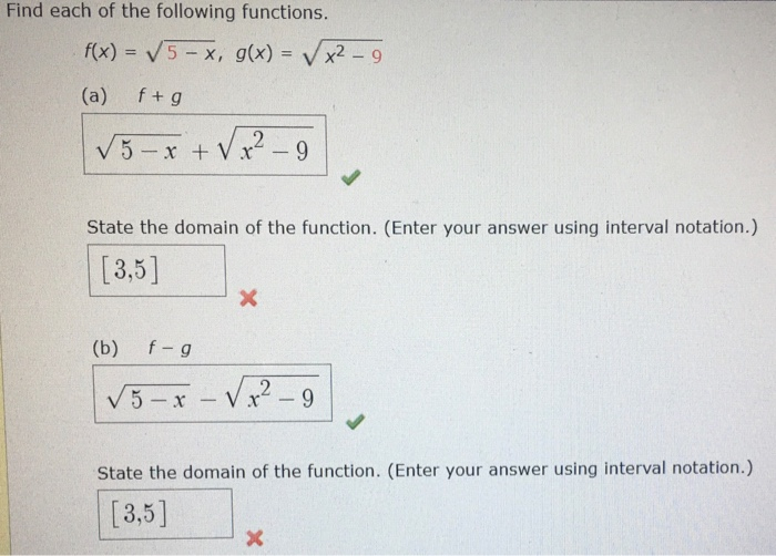 Solved Find each of the following functions. f(x) = 75 - x, | Chegg.com