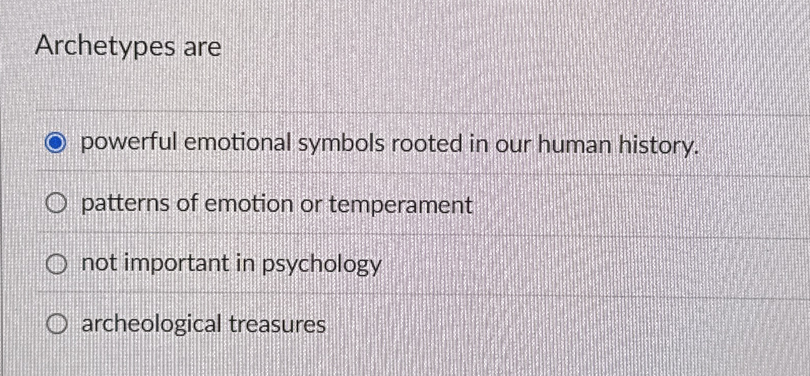 Solved Archetypes arepowerful emotional symbols rooted in | Chegg.com