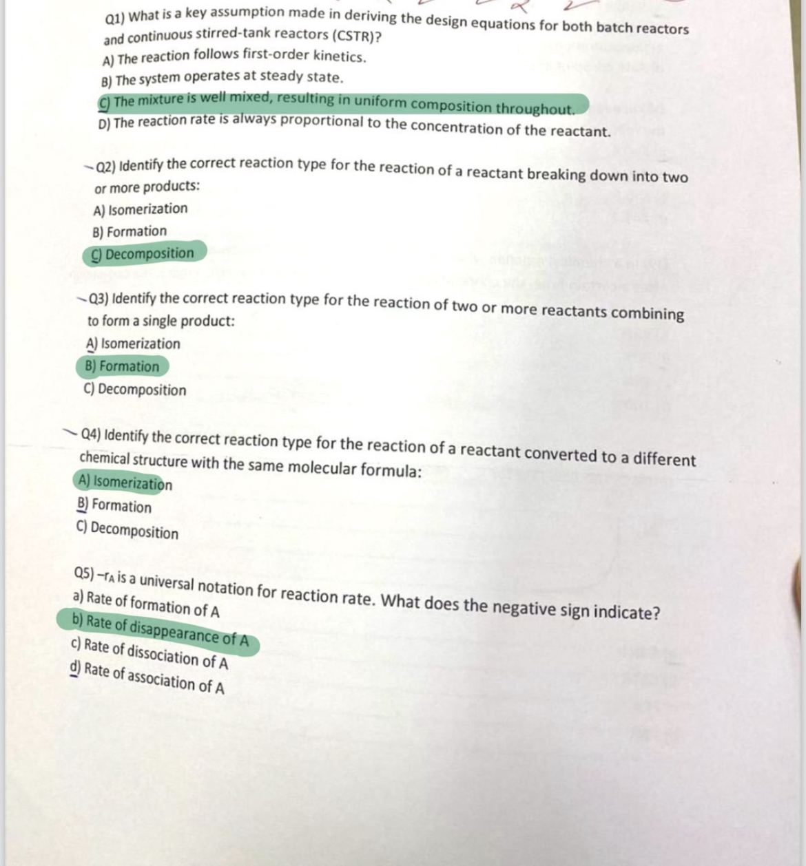 Solved Q1) ﻿What is a key assumption made in deriving the | Chegg.com