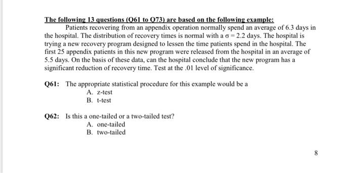 Solved The following 13 questions (Q61 to Q73 ) are based on | Chegg.com