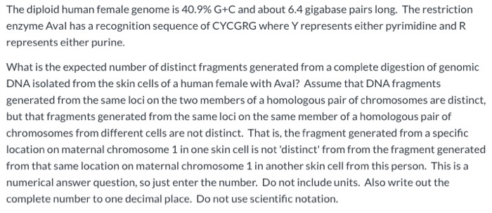 Solved The diploid human female genome is 40.9% G+C and | Chegg.com