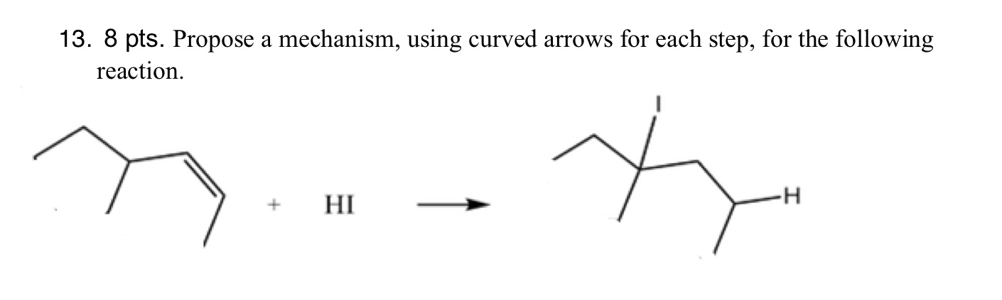 Solved Propose a new mechanism, using curved arrows for each | Chegg.com