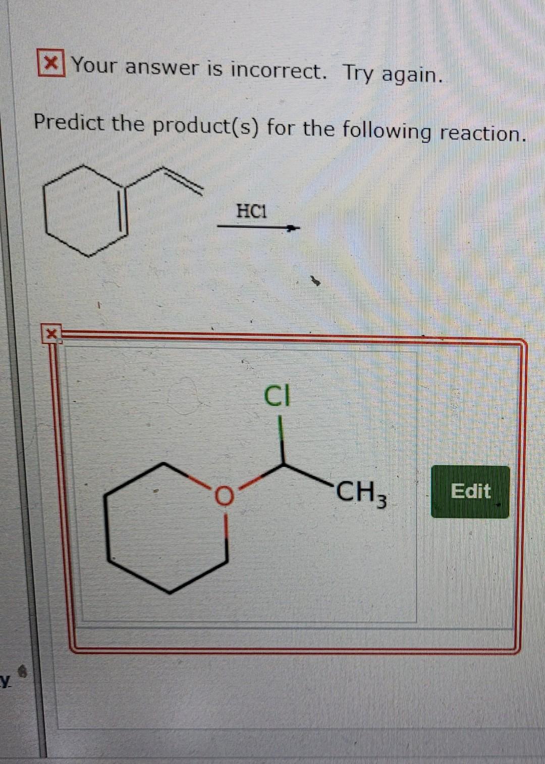 Solved X] Your answer is incorrect. Try again. Predict the | Chegg.com