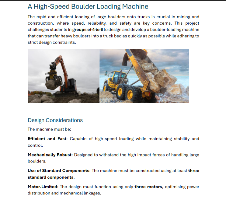 A High-Speed Boulder Loading MachineThe rapid and | Chegg.com