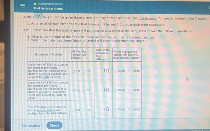 Solved In this, m, you will be given three errors that may | Chegg.com