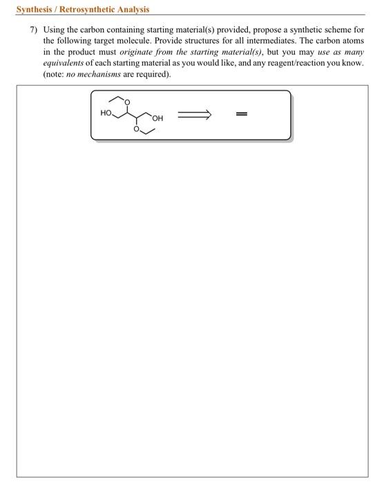 Solved Ether and Epoxide Mechanisms Practice 6) Draw the | Chegg.com