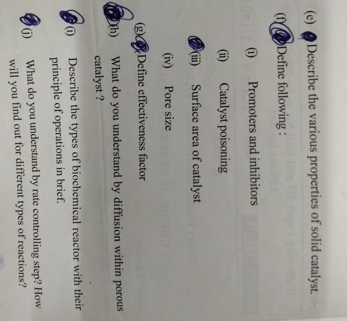 Solved (e) ﻿Describe the various properties of solid | Chegg.com