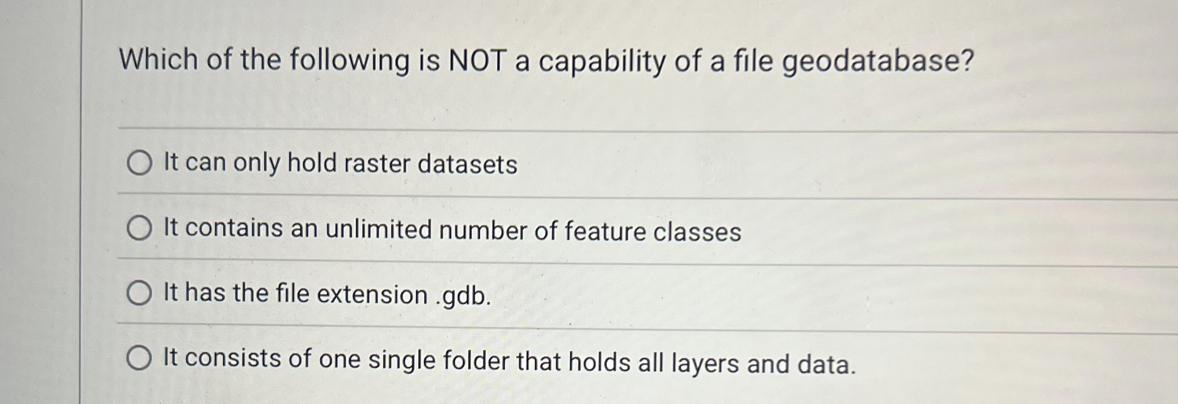 Solved Which of the following is NOT a capability of a file | Chegg.com