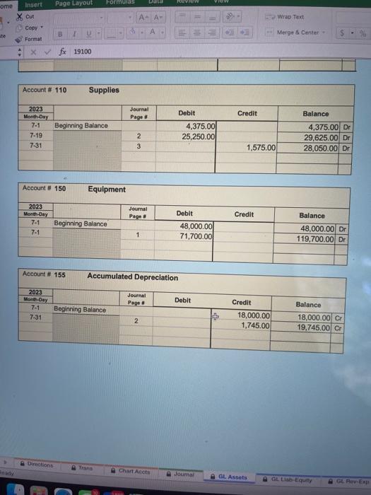 Solved in the Pre Closing trial balance I got supplies, | Chegg.com