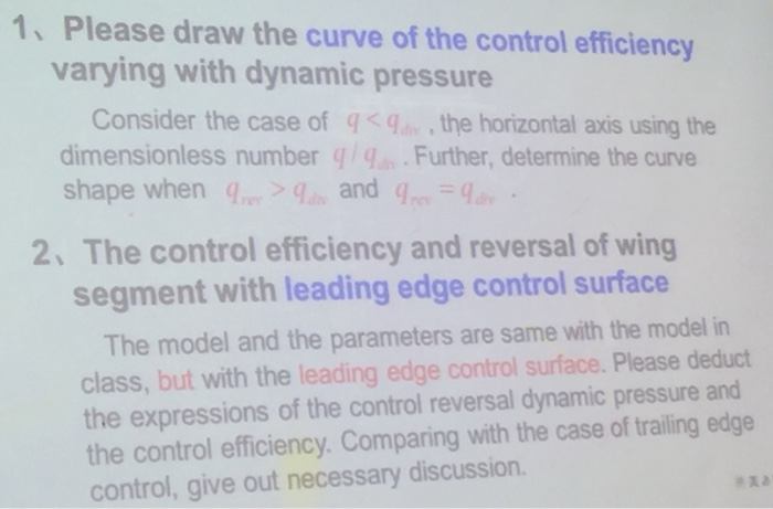 1 Please draw the curve of the control efficiency | Chegg.com