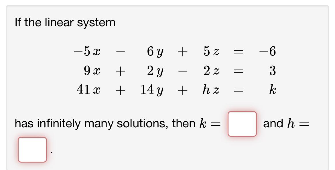 Solved If the linear | Chegg.com