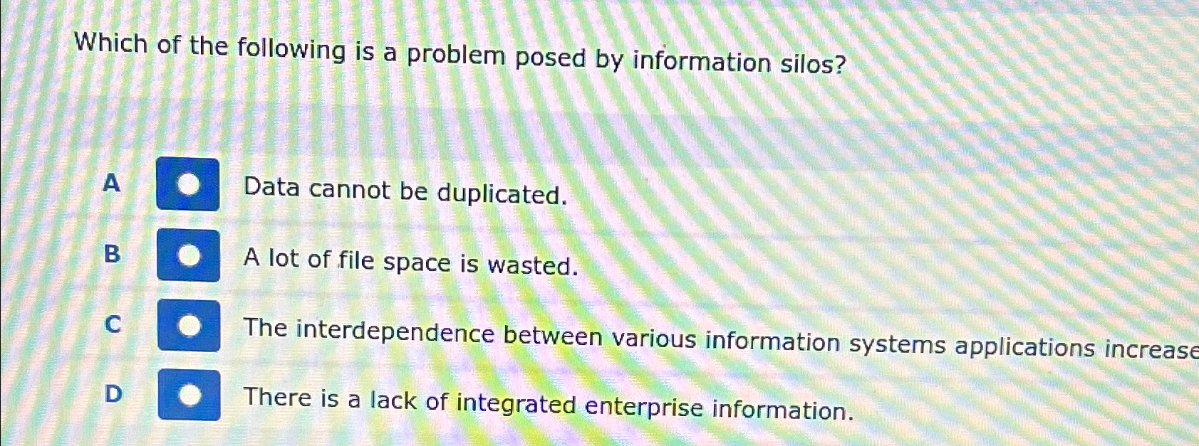 Solved Which of the following is a problem posed by | Chegg.com