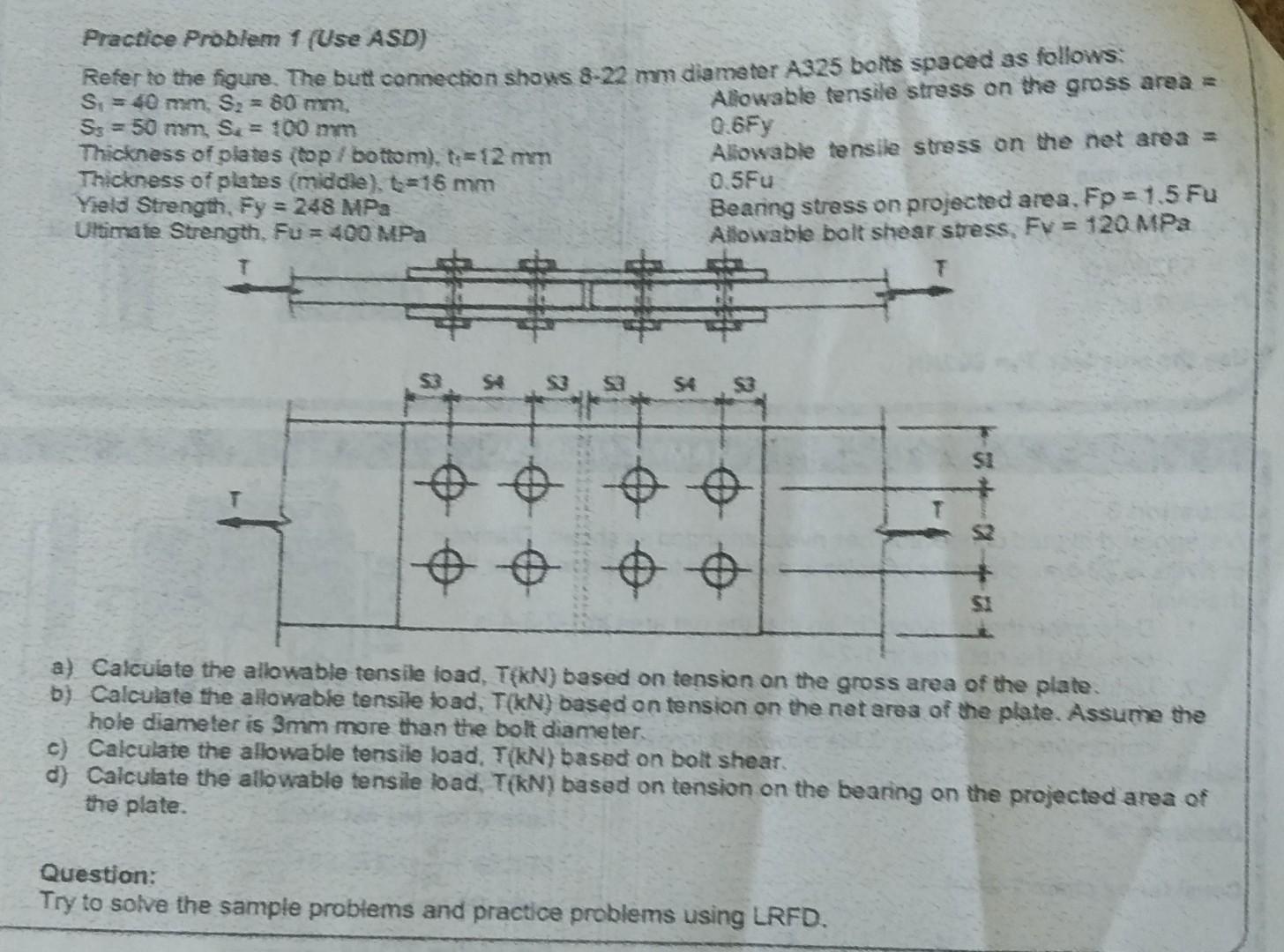 Solved Practice Problem 1 (Use ASD) Refer to the figure. The | Chegg.com