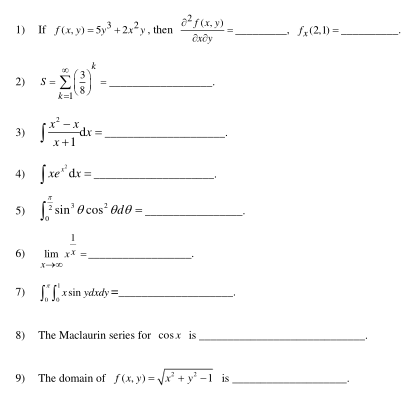 Solved 1) If f(x,y)=5y3+2x2y, then ∂x∂y∂2f(x,y)= fx(2,1)= 2) | Chegg.com