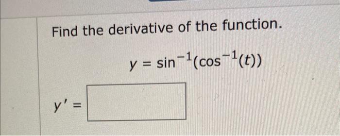 Solved If f(x)=cos(ln(x6)), find f′(1) f′(1)=Find an | Chegg.com