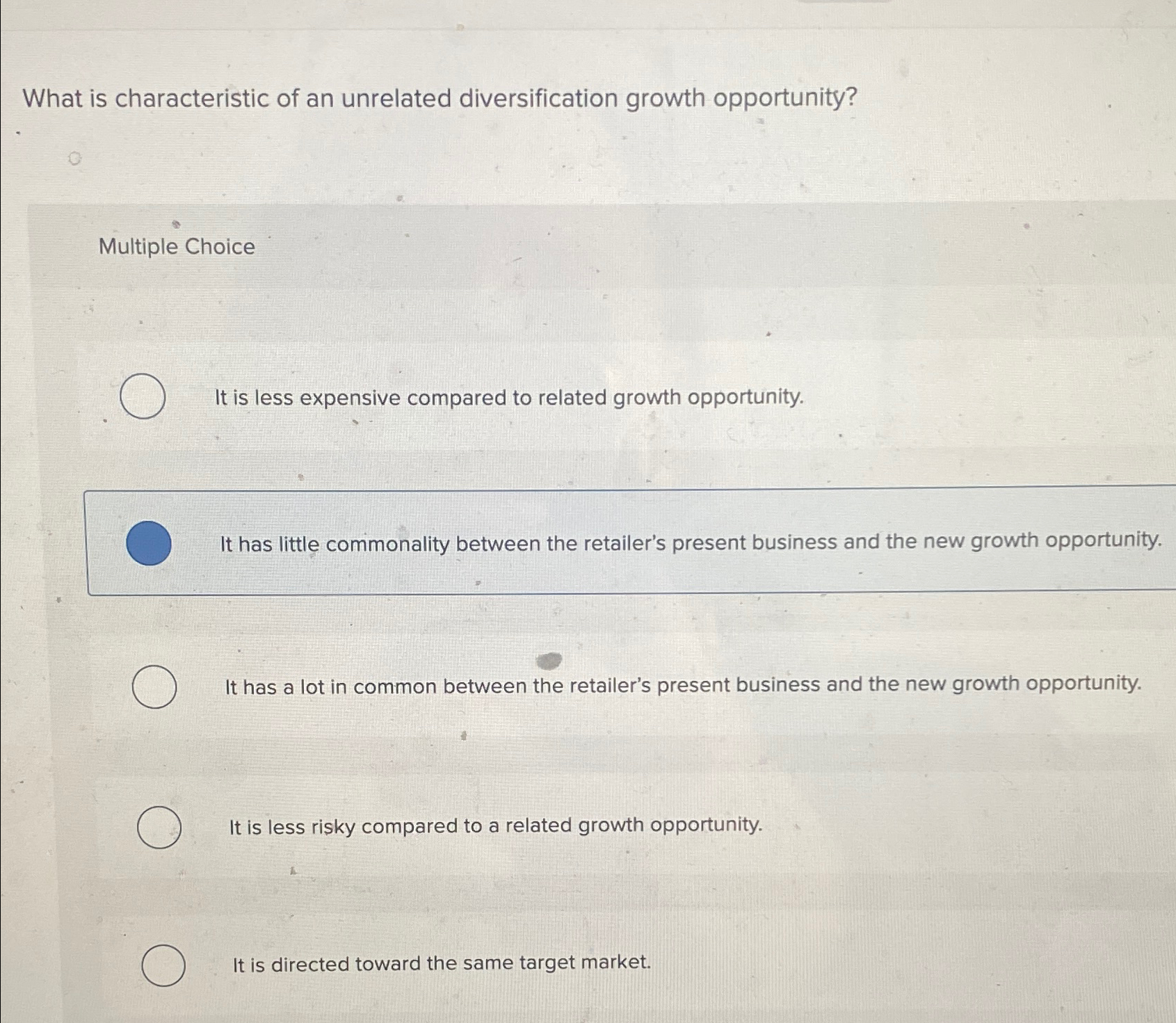 Solved What is characteristic of an unrelated | Chegg.com