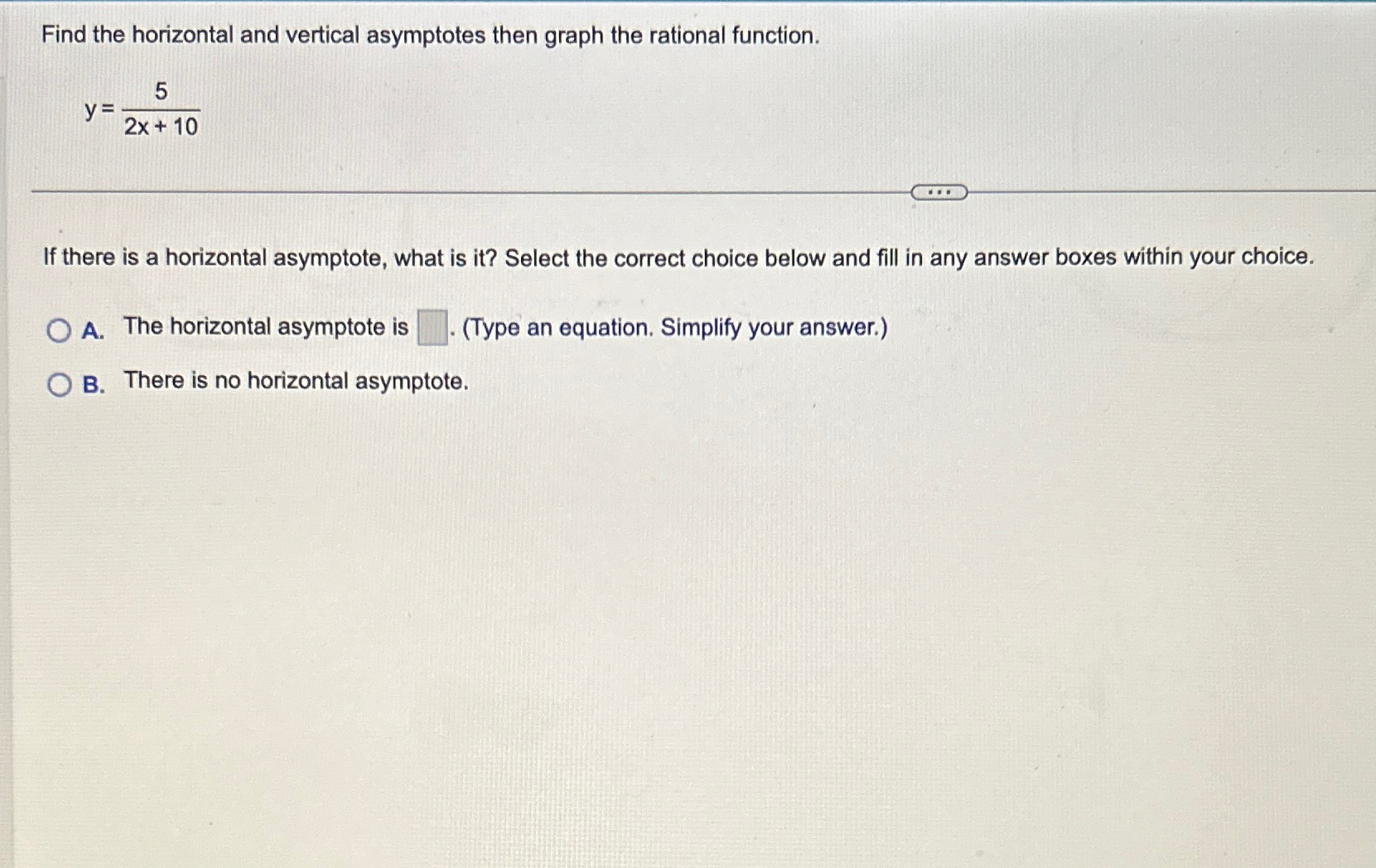 Solved Find the horizontal and vertical asymptotes then | Chegg.com