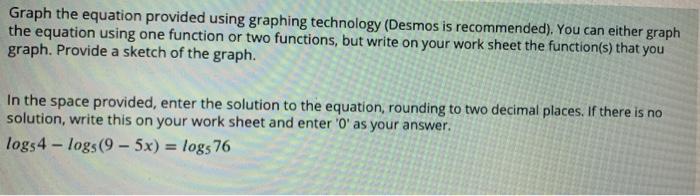 Solved Graph the equation provided using graphing technology | Chegg.com