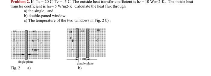 [Solved]: Problem 2. If: TH=20C,TC=5C. The outside heat tra