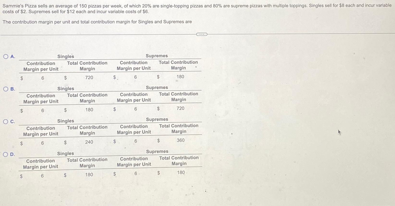 Solved Sammie's Pizza sells an average of 150 ﻿pizzas per | Chegg.com
