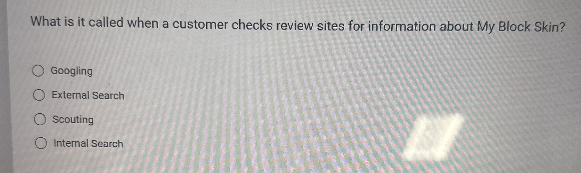 Solved What is it called when a customer checks review sites | Chegg.com