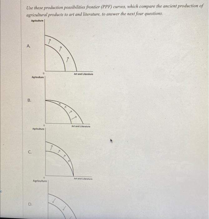 Solved Use these production possibilities frontier (PPF) | Chegg.com
