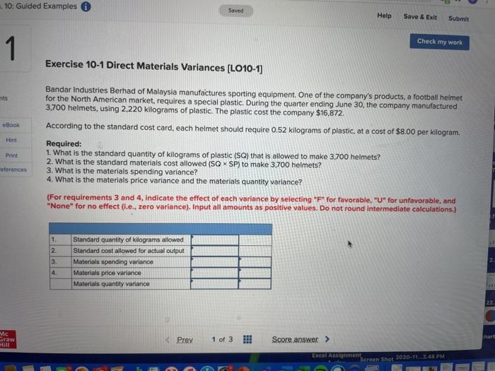 Solved 10: Guided Examples Served Help Save & Exit Submit | Chegg.com