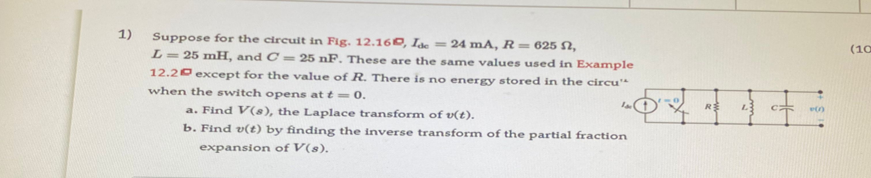 Solved Suppose for the circuit in ﻿Fig. | Chegg.com