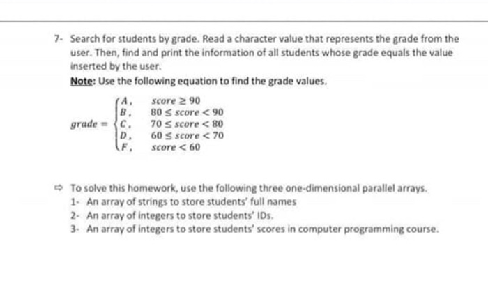 Solved Problem Statement A computer programming class has 10 | Chegg.com