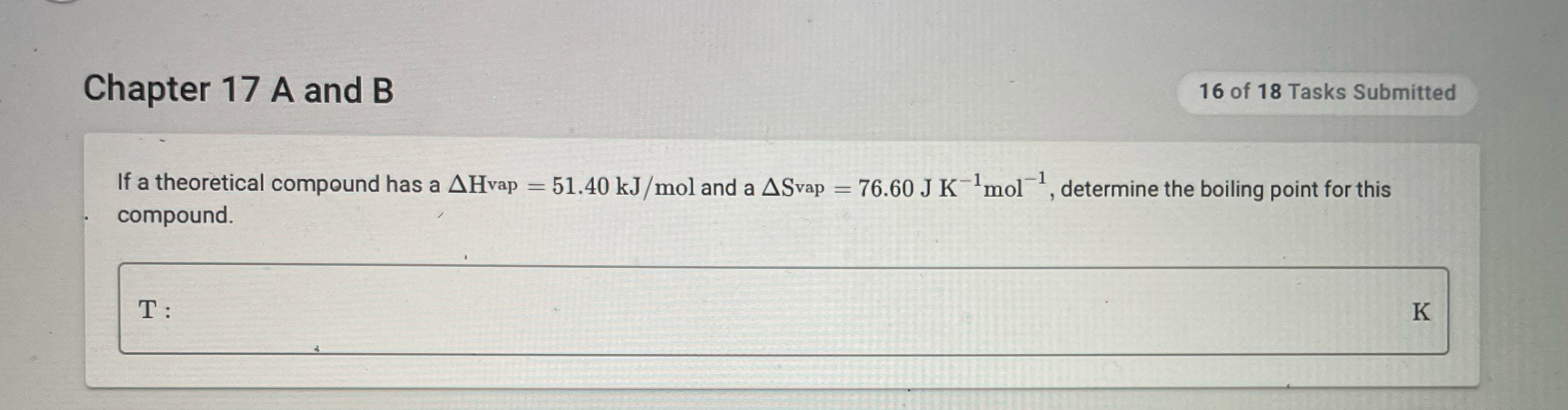 Solved Chapter 17A and B16 ﻿of 18 ﻿Tasks SubmittedIf a | Chegg.com