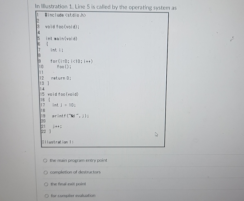 Solved In Illustration 1, ﻿Line 5 ﻿is called by the | Chegg.com