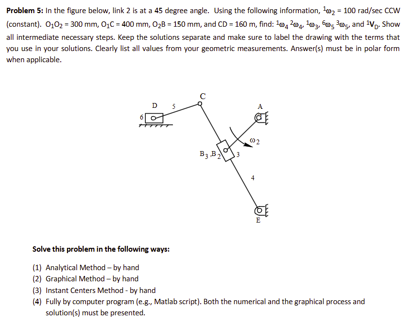 Solve this problem in the following ways: (1) | Chegg.com