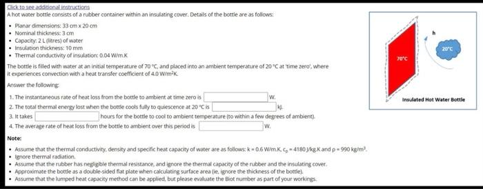 Solved 20°C 70°C Click to see additional instructions A hot | Chegg.com