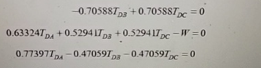Solved Solve for Tda, Tdb, ﻿and Tdc when | Chegg.com