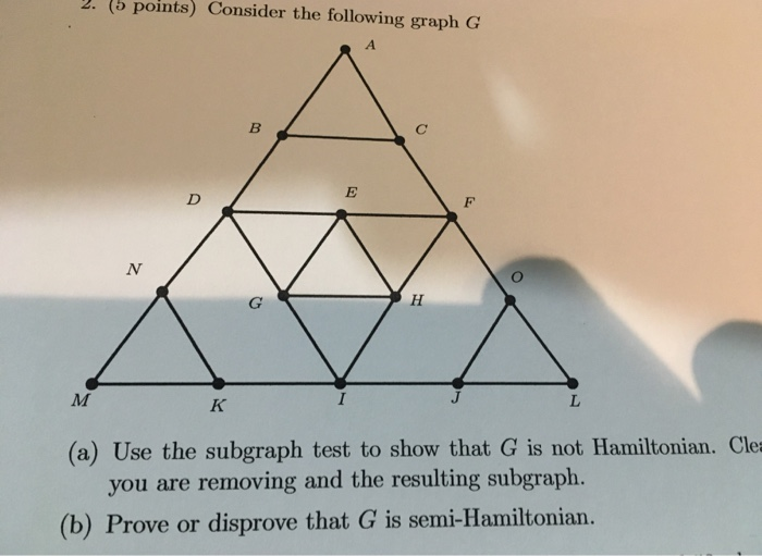 Solved graph theory.part (b) given the following graph, | Chegg.com