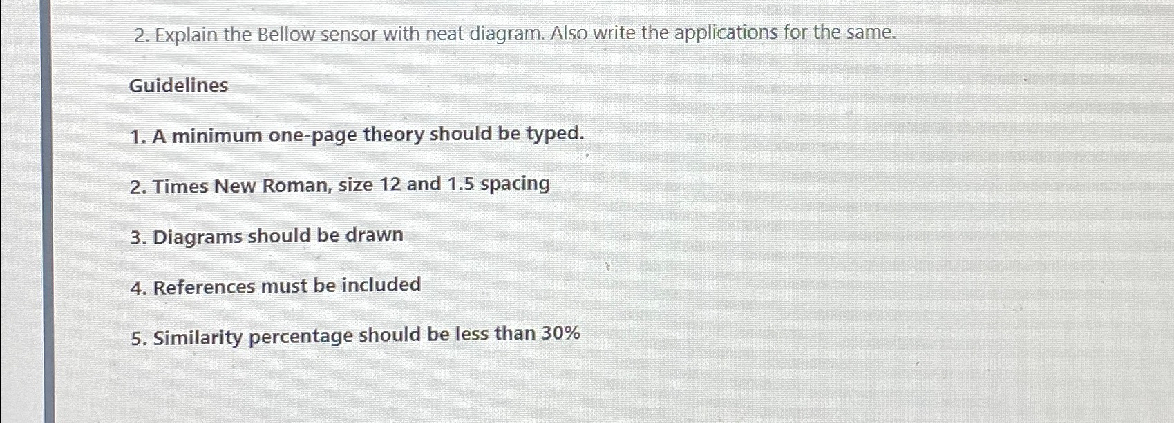 Explain the Bellow sensor with neat diagram. Also | Chegg.com