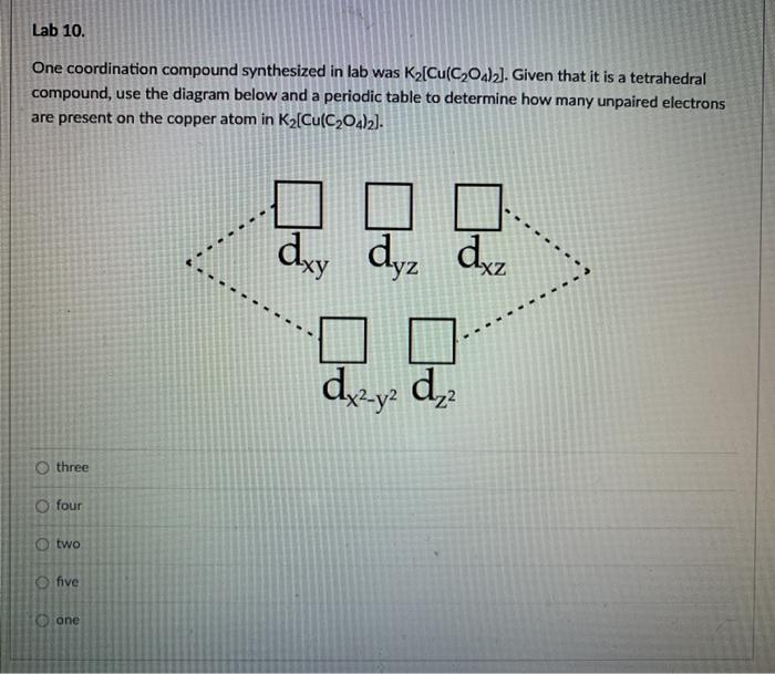 Solved Lab 10 Consider The Following Balanced Reaction