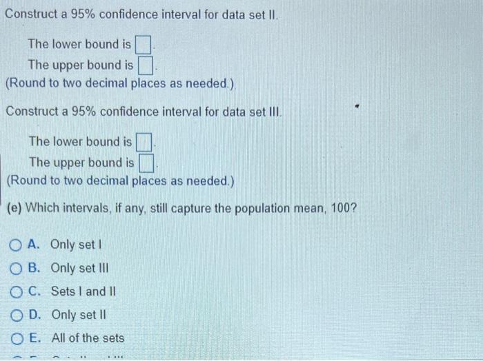 Solved The following data sets represent simple random | Chegg.com