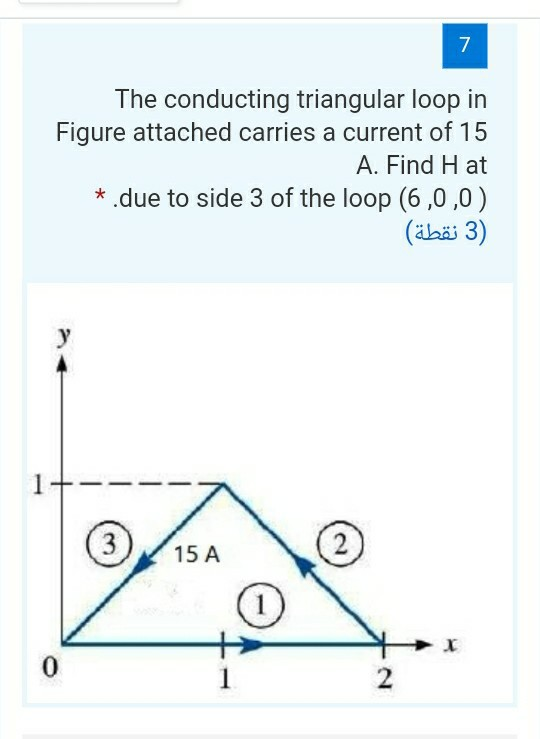 Solved 7 The conducting triangular loop in Figure attached | Chegg.com