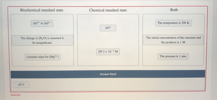 Solved Biochemical standard state Chemical standard state | Chegg.com