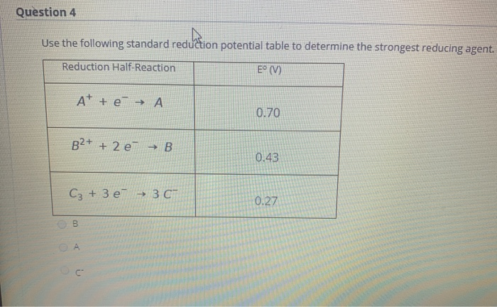 Solved Question 4 Use the following standard reduction | Chegg.com