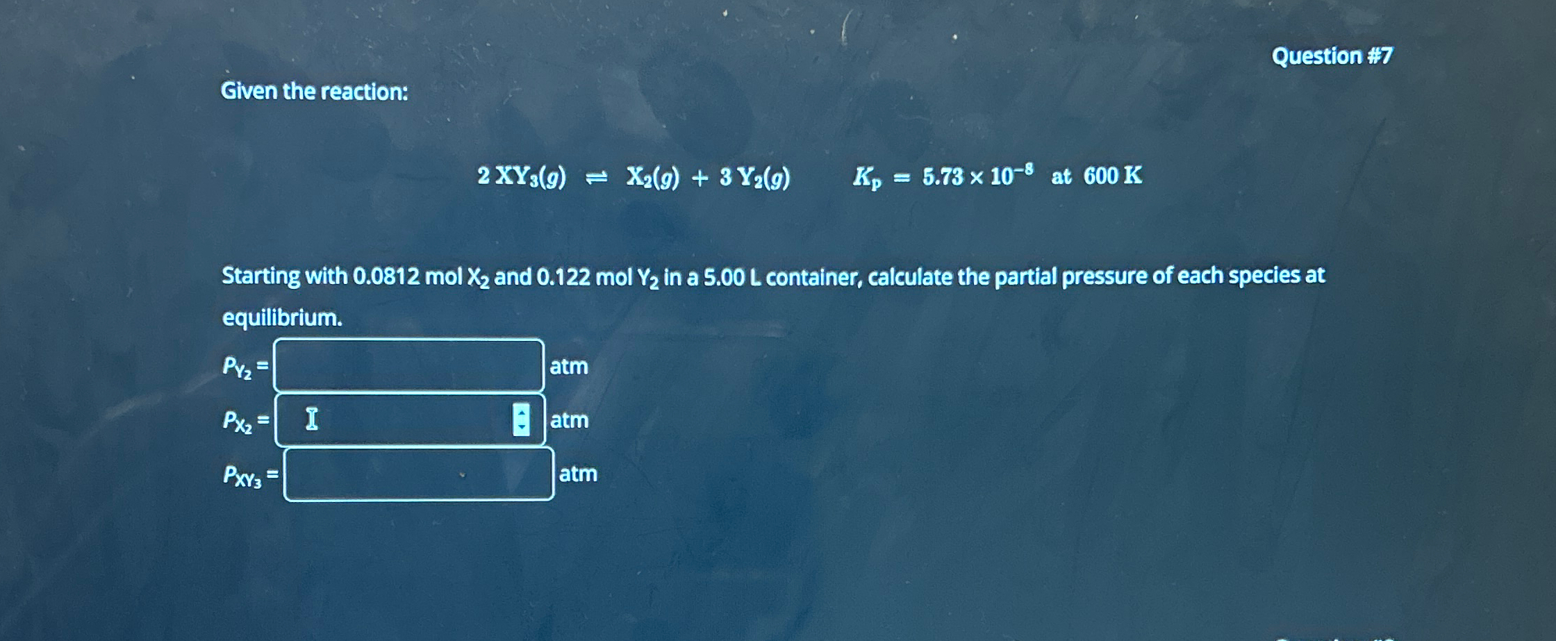 Solved Question #7Given the | Chegg.com