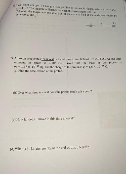 Solved 1) Three charged particles are located at the comers | Chegg.com