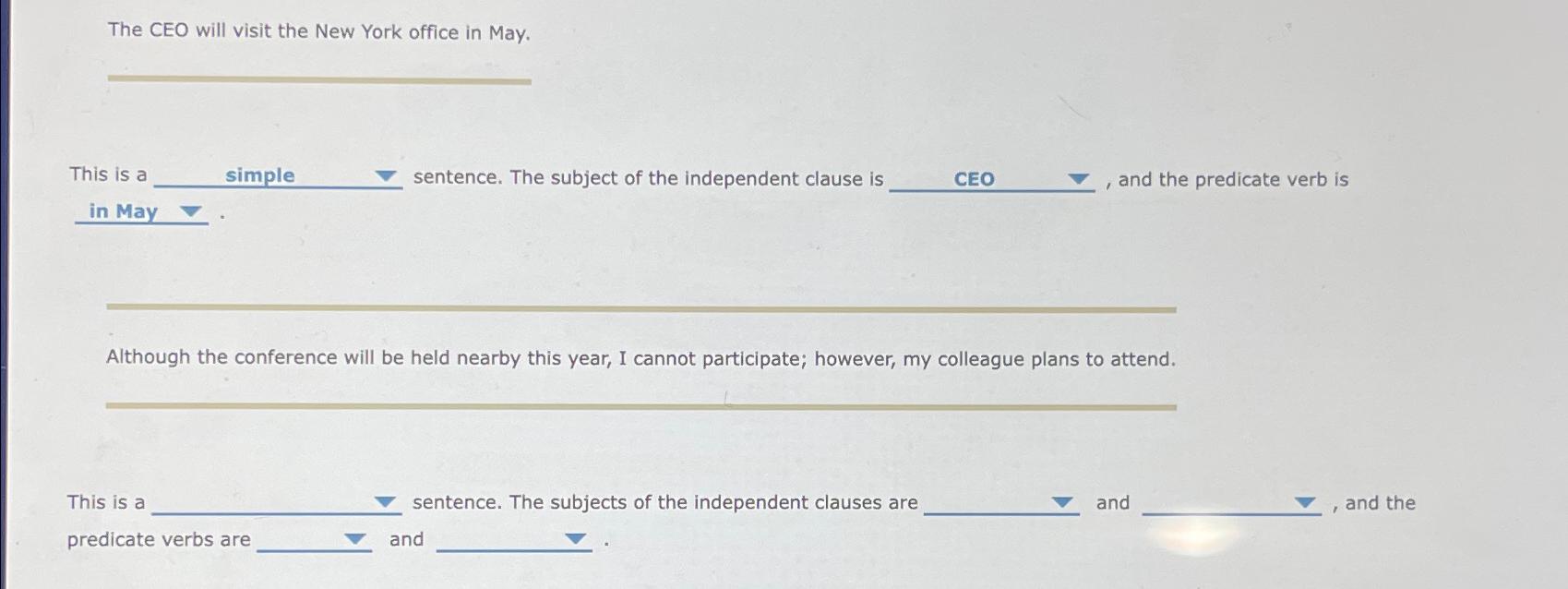 Solved The CEO will visit the New York office in May.This is | Chegg.com