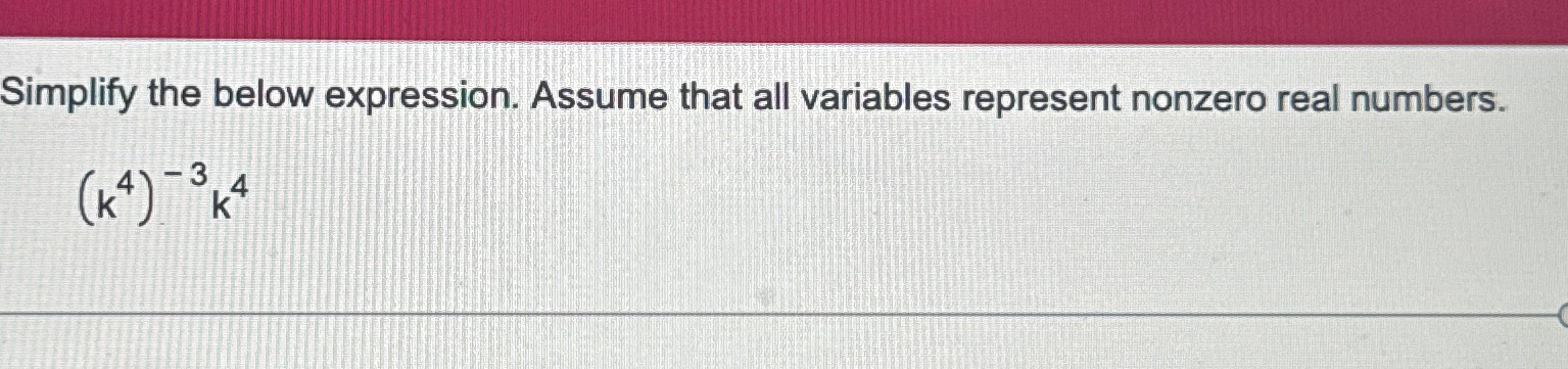 Solved Simplify The Below Expression Assume That All 2302