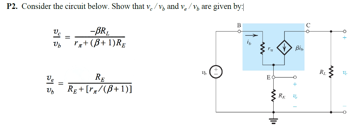 Solved Show all steps and work. ﻿P2. ﻿Consider the circuit | Chegg.com